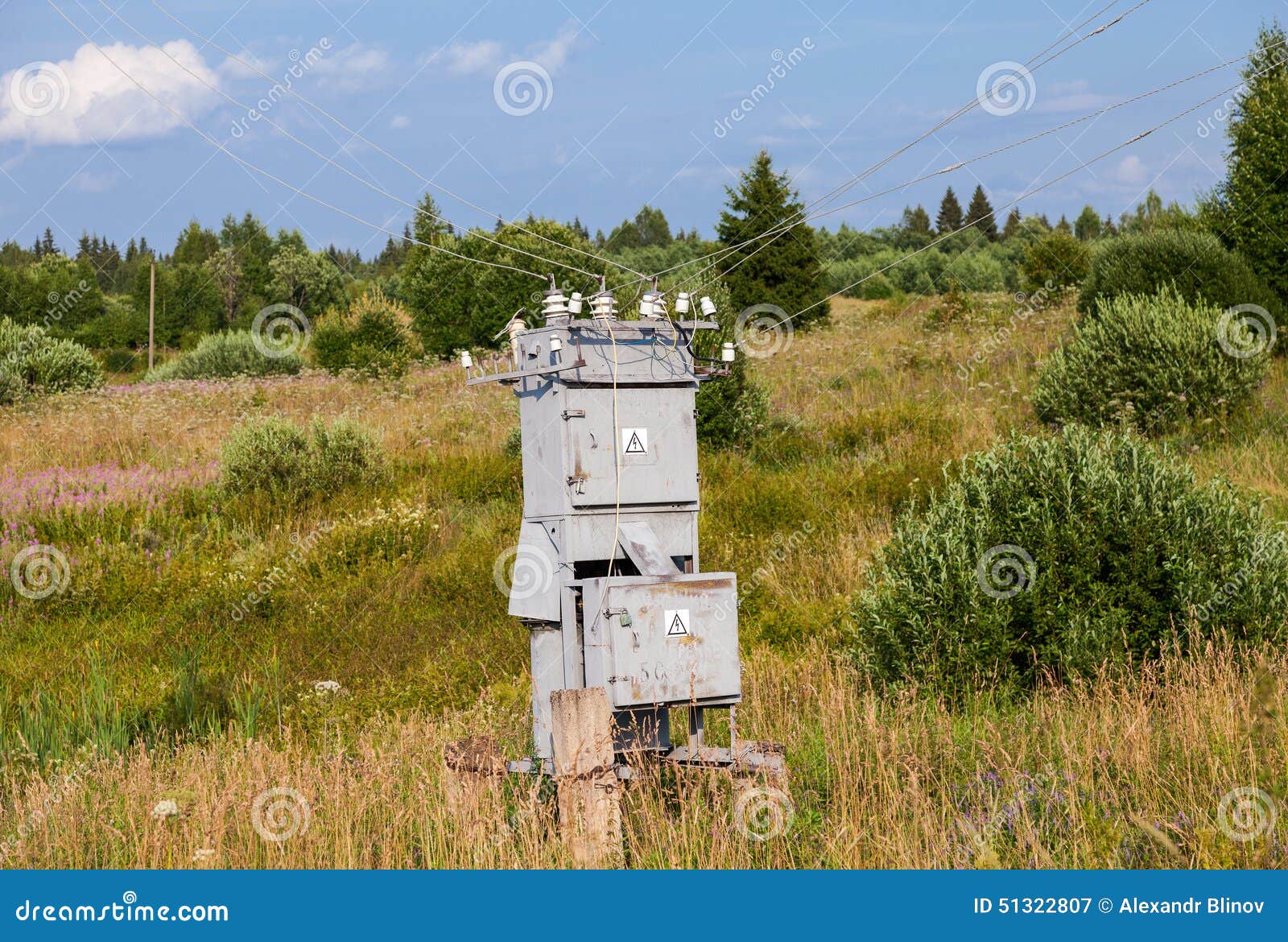 Old Power Transformer Substation Stock Image - Image of transformation ...