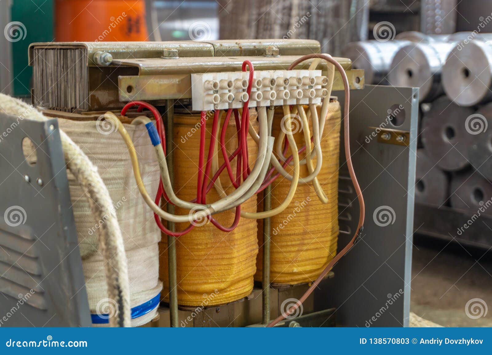 Copper Winding Of The Old Transformer Royalty-Free Stock Image ...