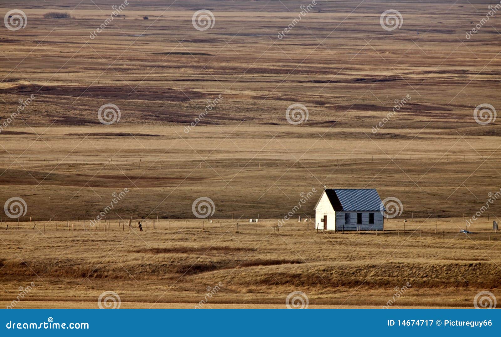Old Prairie Church stock image. Image of white, farm - 14674717