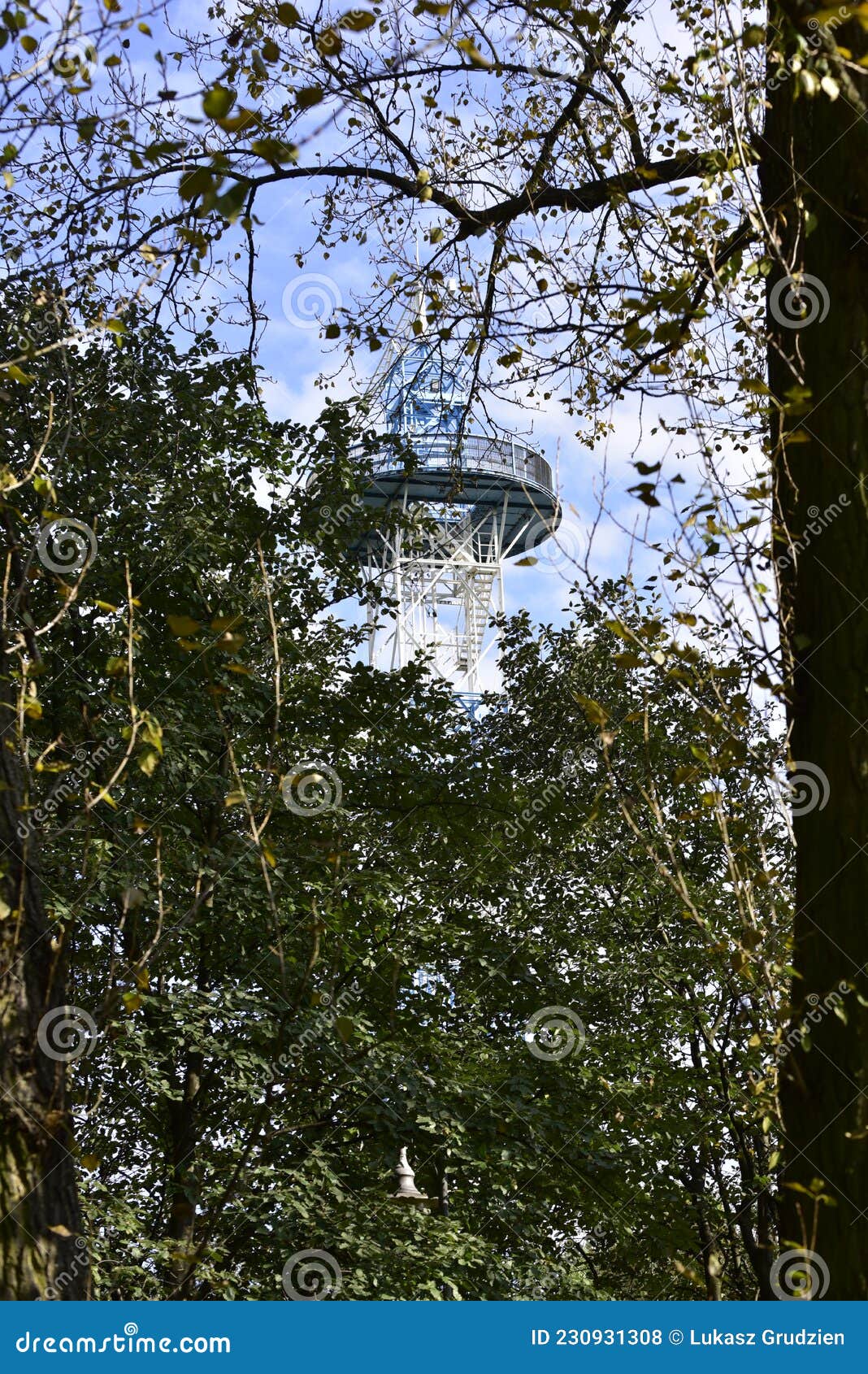 Parachute tower stock photo. Image of parachuting, refuge - 230931308