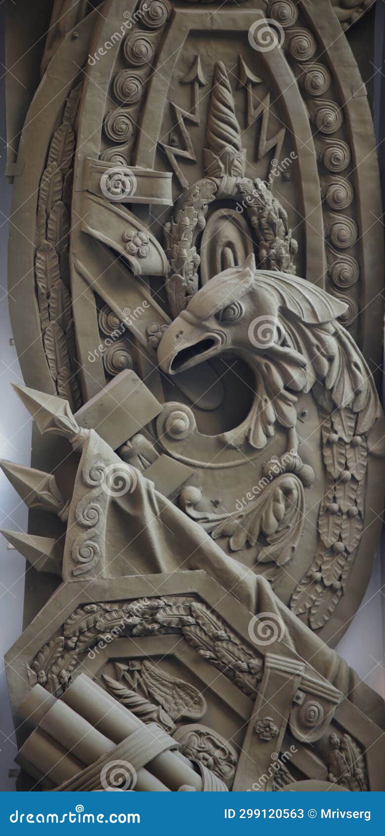 Eagle bas Relief stock image. Image of relief, strength - 299120563