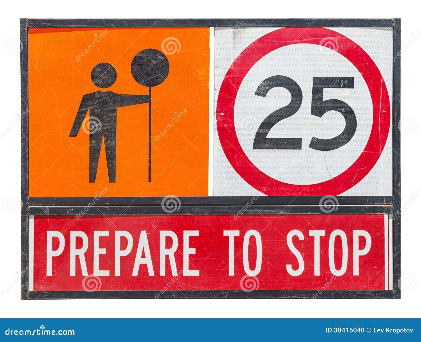 Prepare To Stop Traffic Control Sign Royalty-Free Stock Image ... Prepare To Stop Traffic Control Sign Royalty-Free Stock Image ...