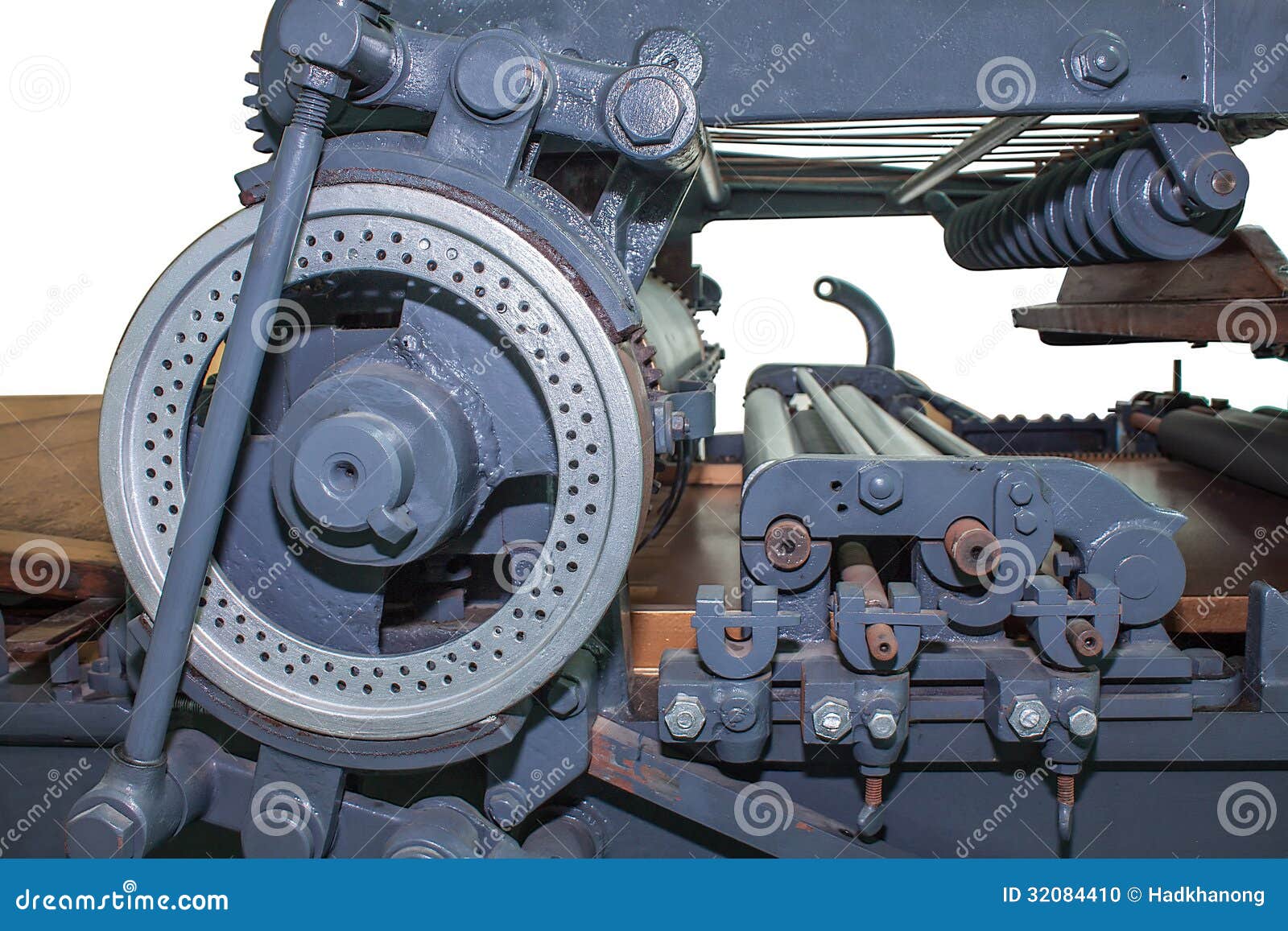 Old press machine stock photo. Image of equipment, printing - 32084410