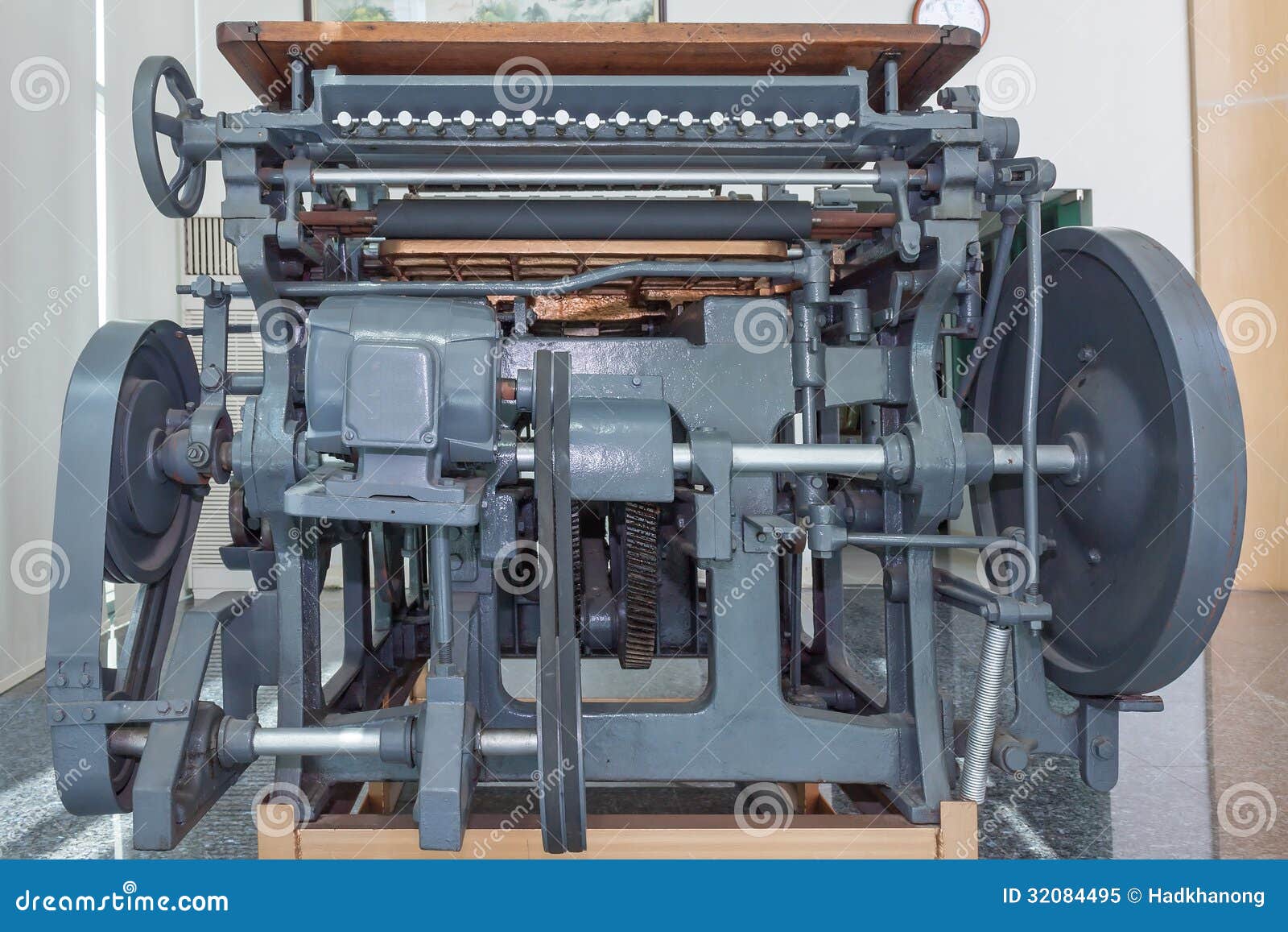 Old press machine stock image. Image of manufacturing - 32084495