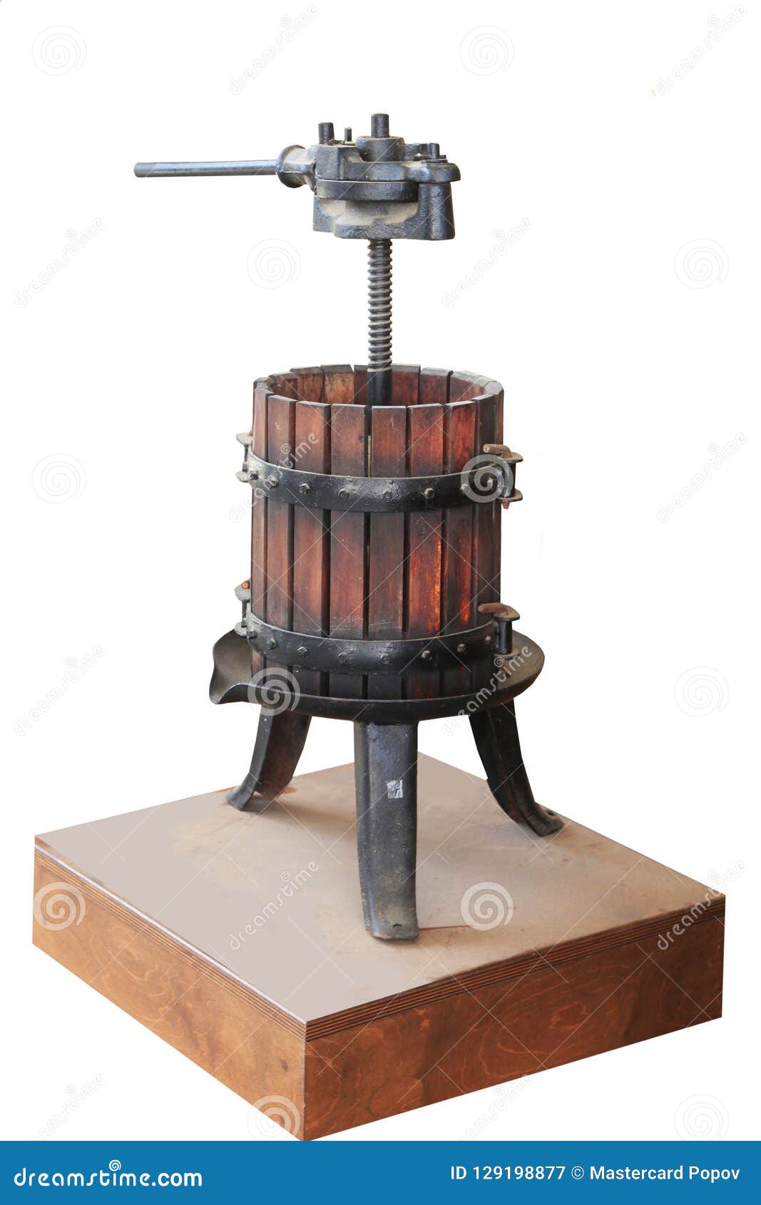Old Press for Pressing Grapes Stock Image - Image of vinification ...