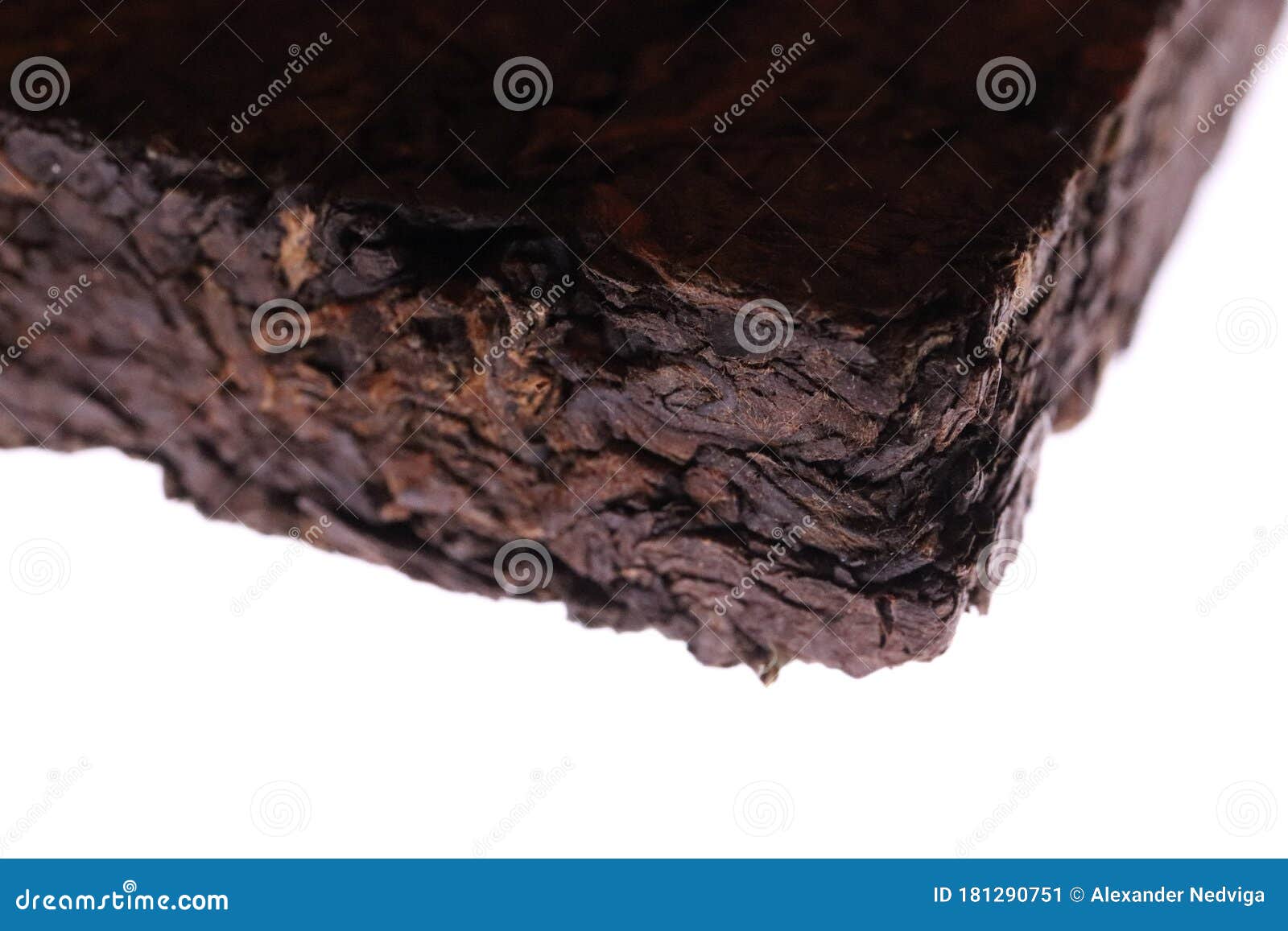Old Pressed Puer Tea Leaves Block Background Stock Image Image Of Block Leaves 181290751