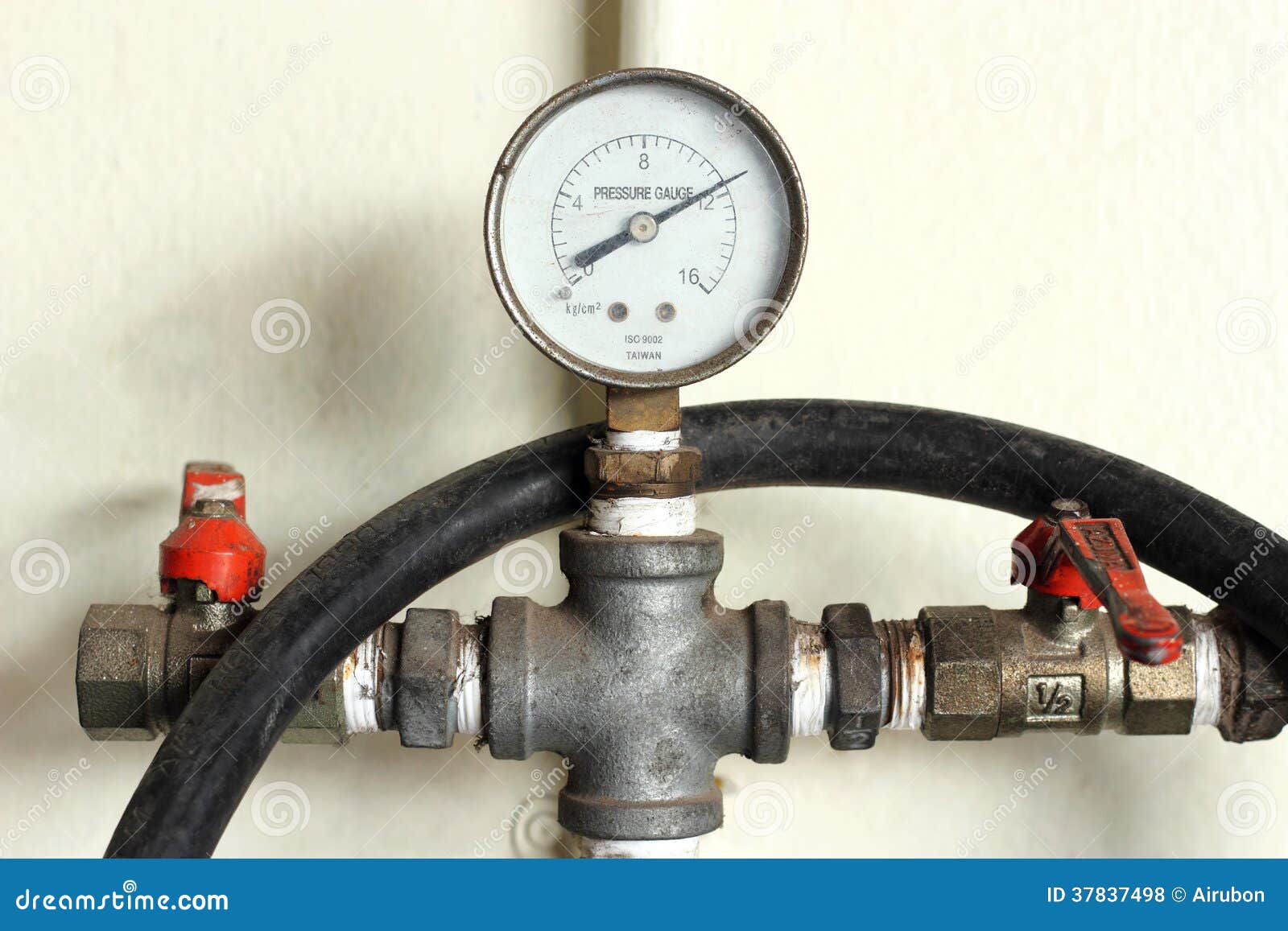 Old pressure gauge stock photo. Image of equipment, machine - 37837498