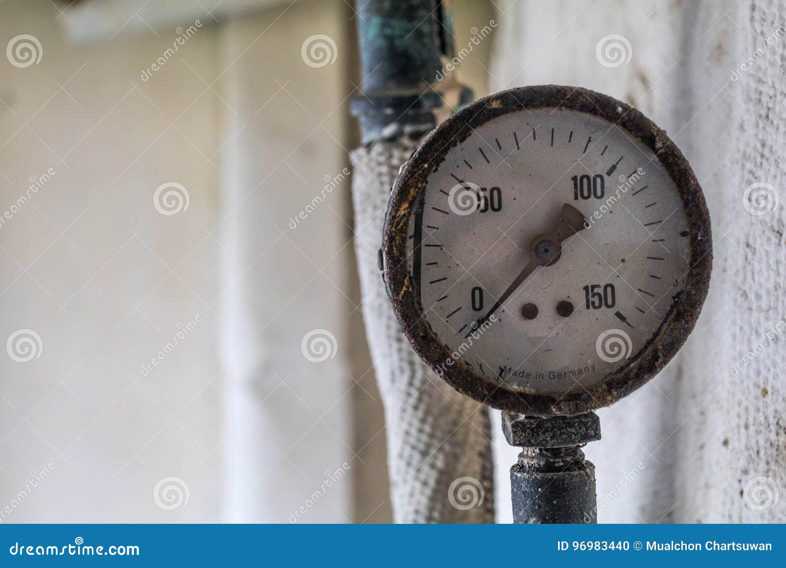 Old Pressure Gauge Manometer Stock Photo - Image of boiler, pressure ...