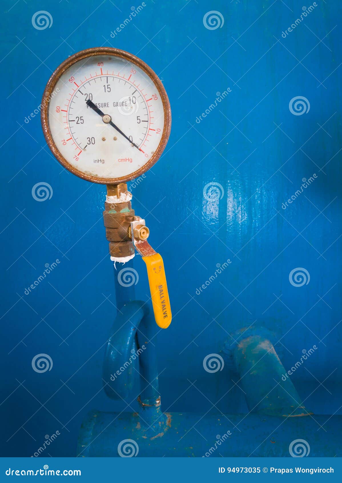 Old pressure gauge meter stock image. Image of pump, dial - 94973035