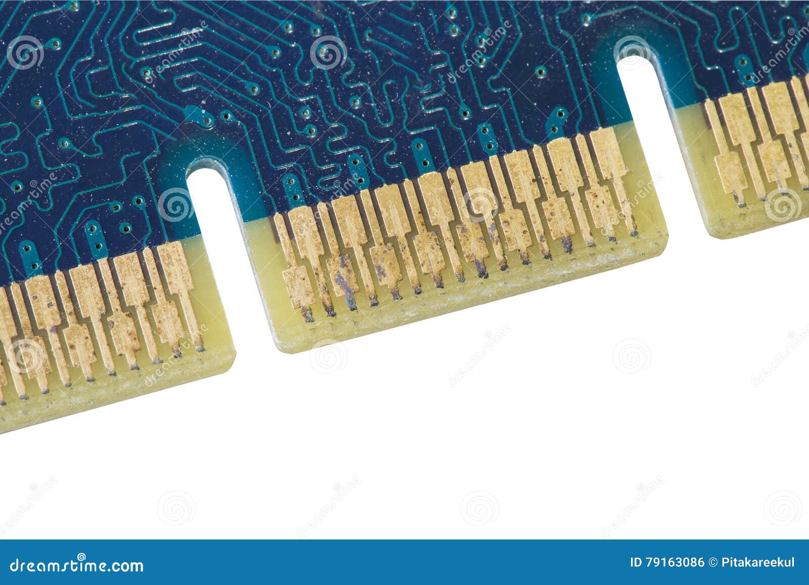 Old Printed Circuit Board from Graphic Card Clipping Path Isolated ...