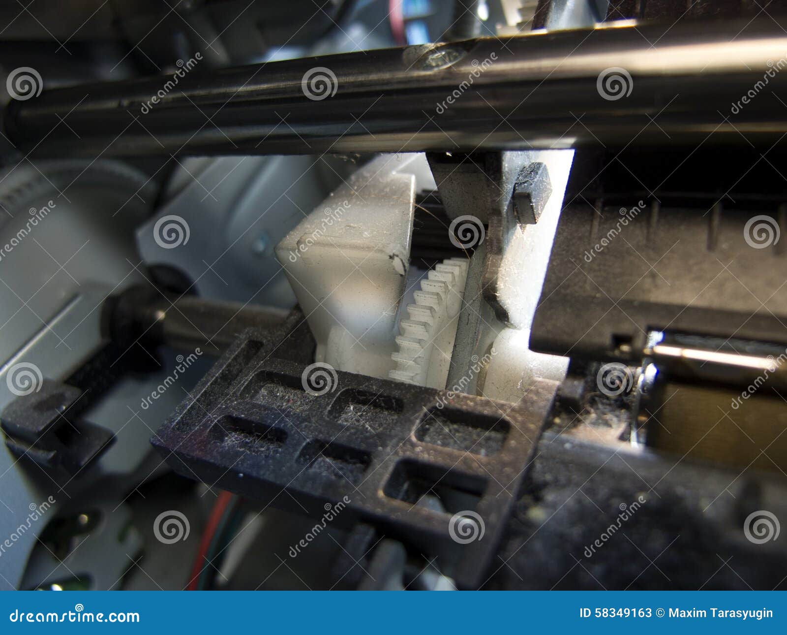 Old printer stock image. Image of technology, computers - 58349163