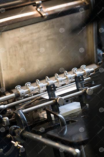 Old printing machine stock photo. Image of background - 2317214