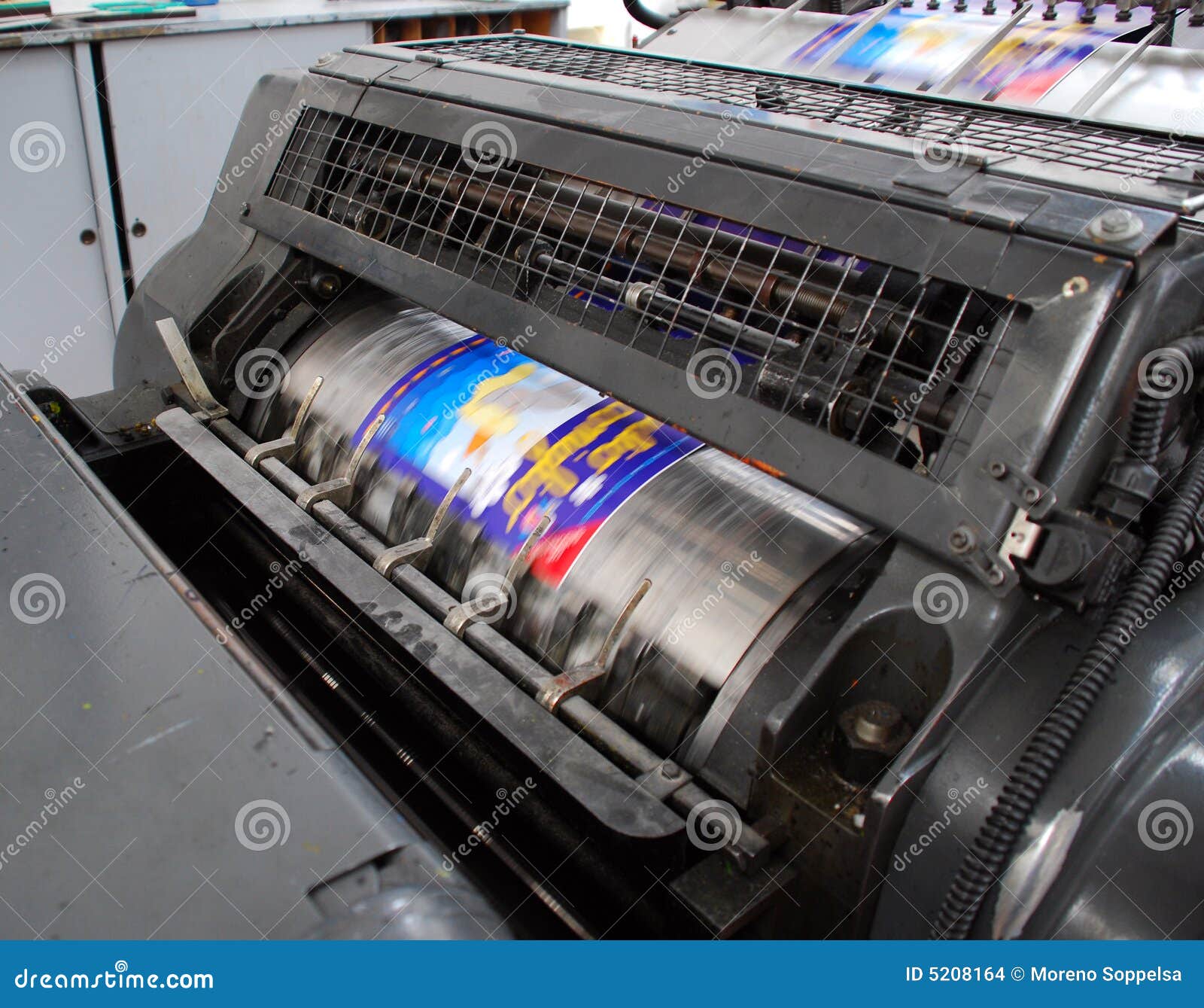 Old printing press stock photo. Image of publish, journal - 5208164