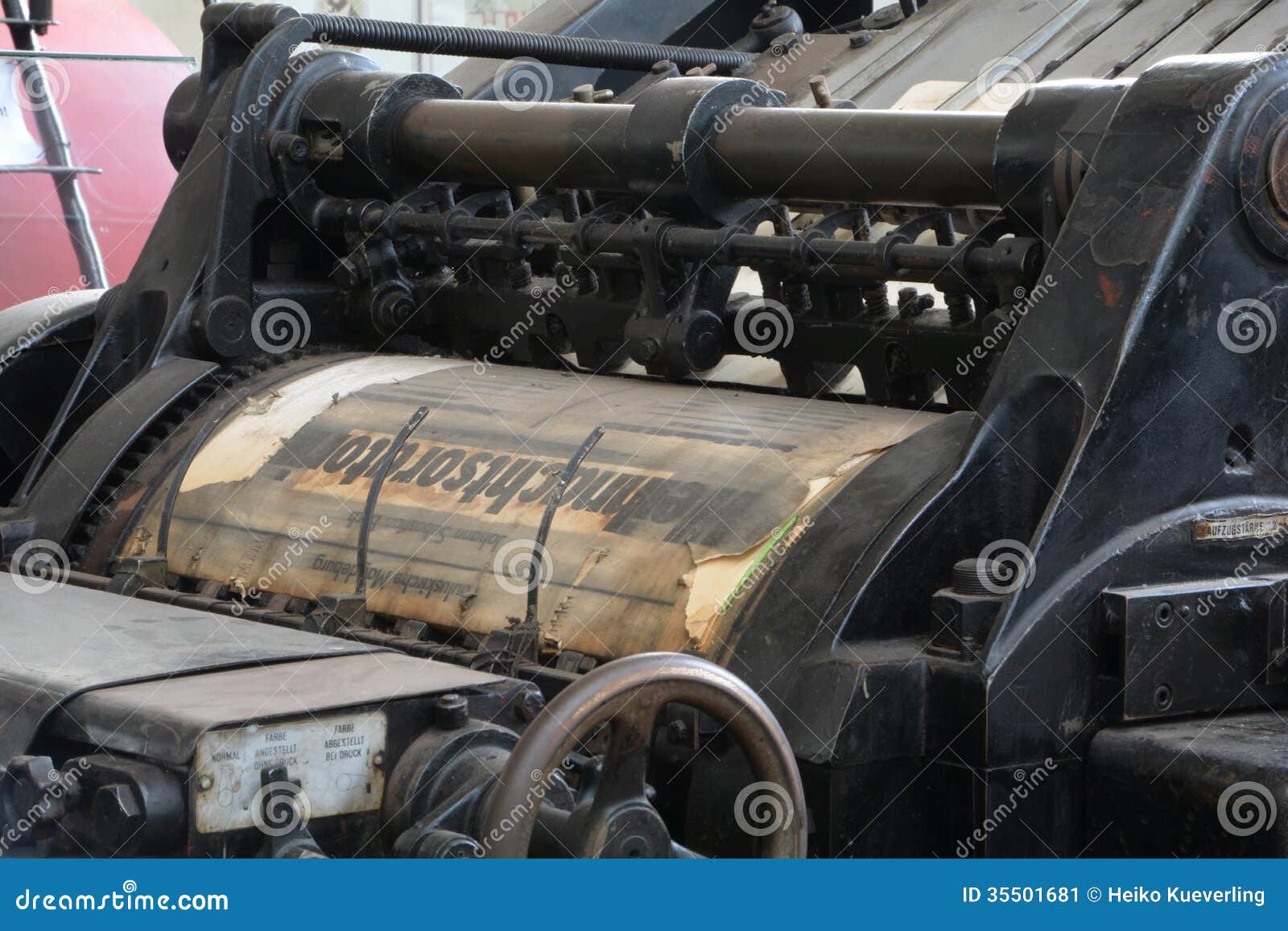 Old printing press stock image. Image of print, fonts - 35501681