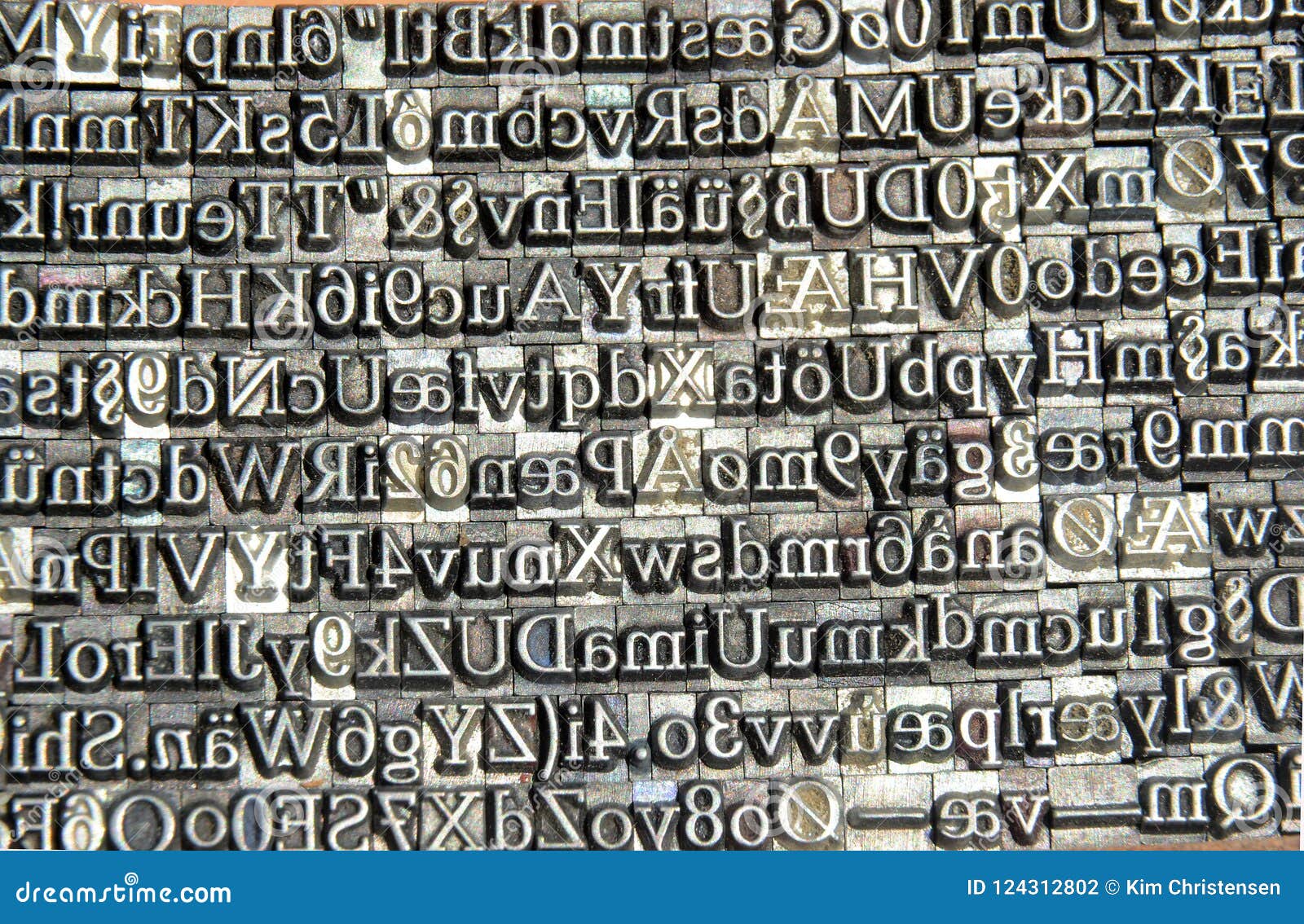 Old printing types stock photo. Image of typography - 124312802