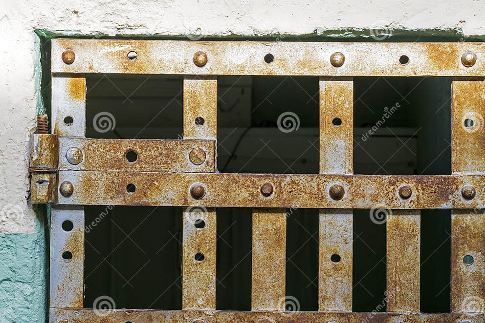 Old Prison Bars with Rust on Them Stock Image - Image of idaho ...