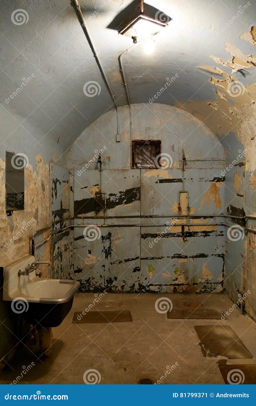 Old Prison Cell stock image. Image of cell, bulb, dungeon - 81799371