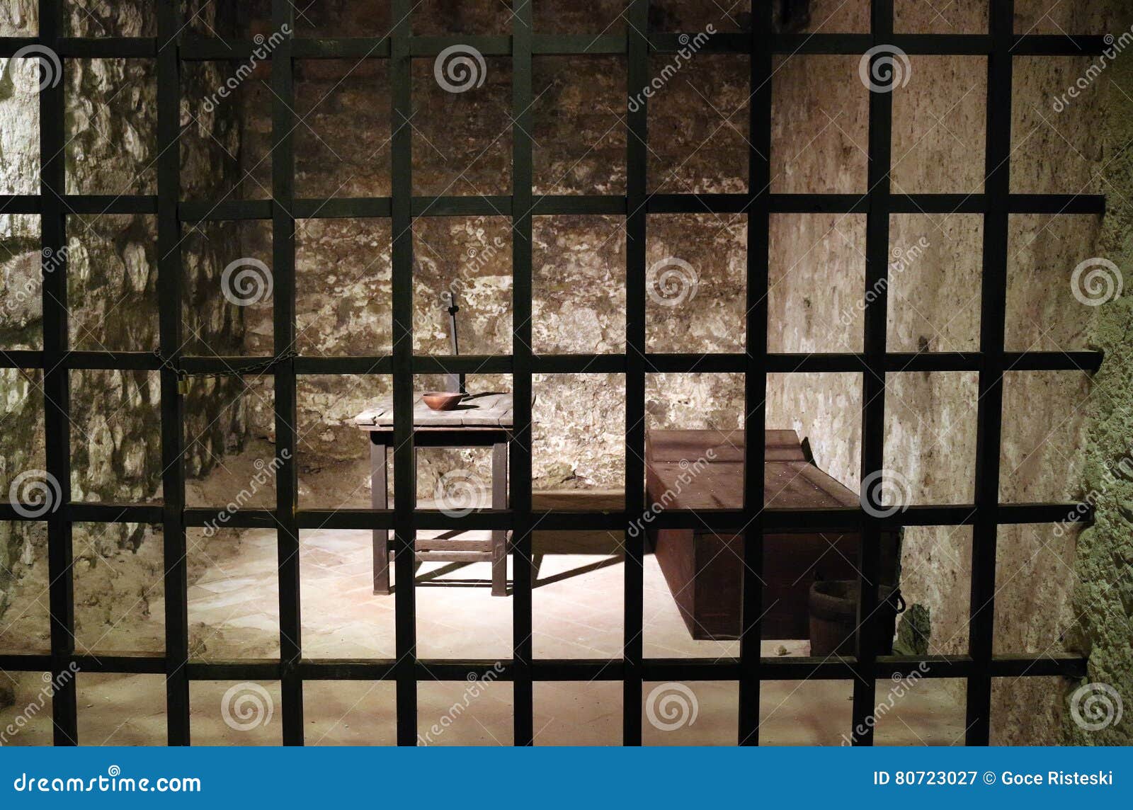 Old prison cell stock image. Image of secure, indoor - 80723027