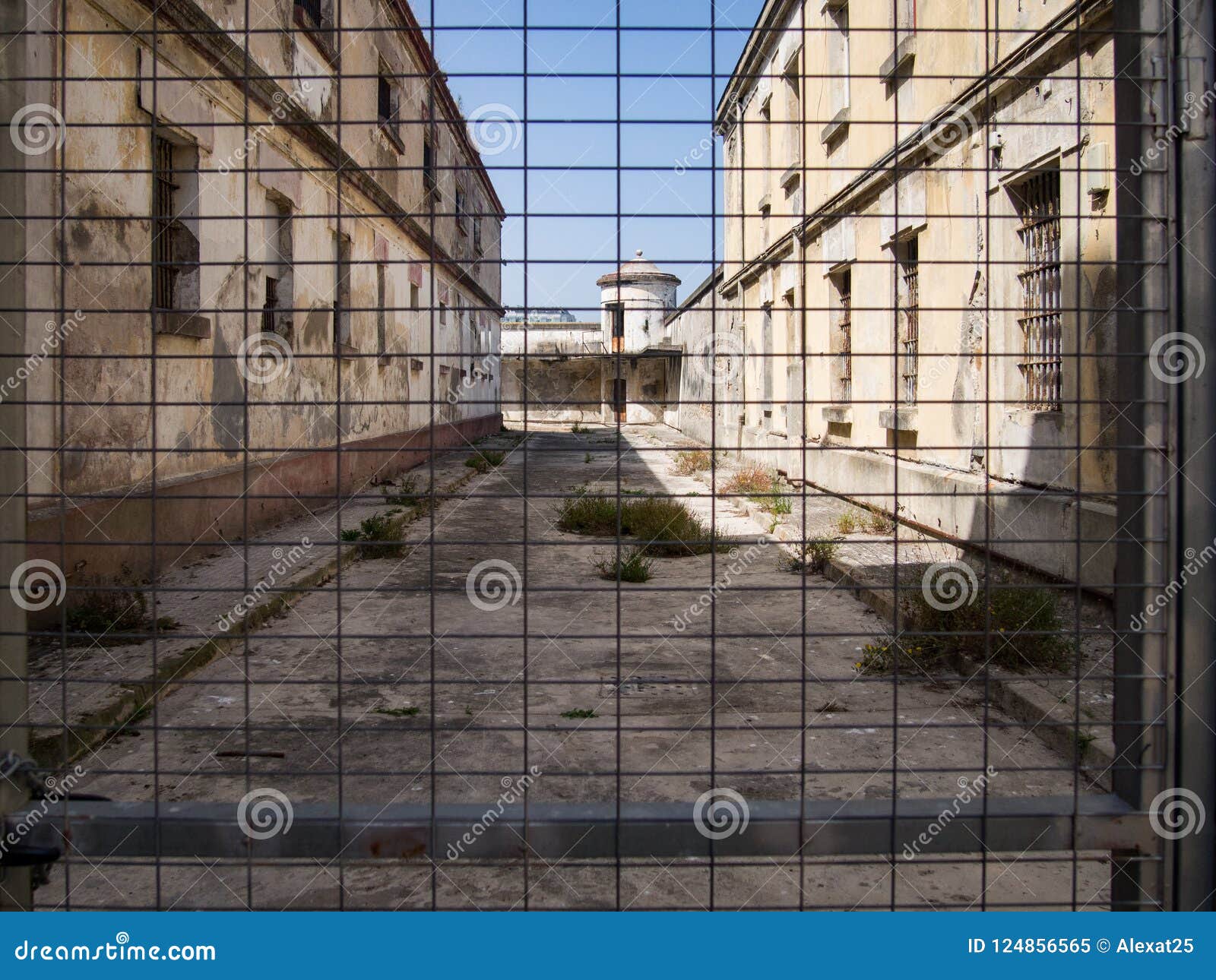 Old prison of Coruna stock image. Image of horizontal - 124856565
