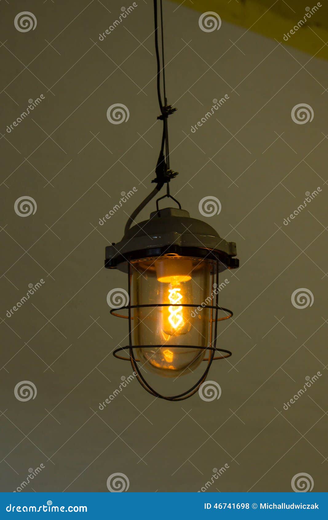 Old Prison Incandescent Lamp Stock Photo - Image of hang, dark: 46741698