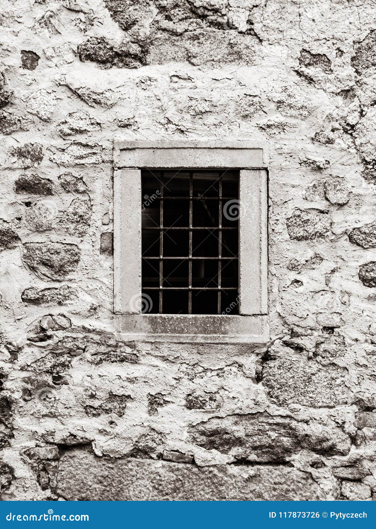 Old Prison Jail Window with Rusty Metal Bars. Vintage Style Image Stock ...