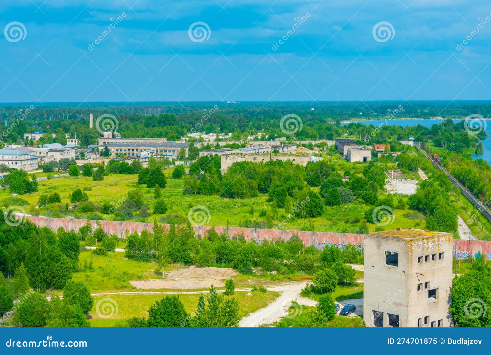 Old Prison at Rummu Quarry in Estonia Stock Image - Image of quary ...