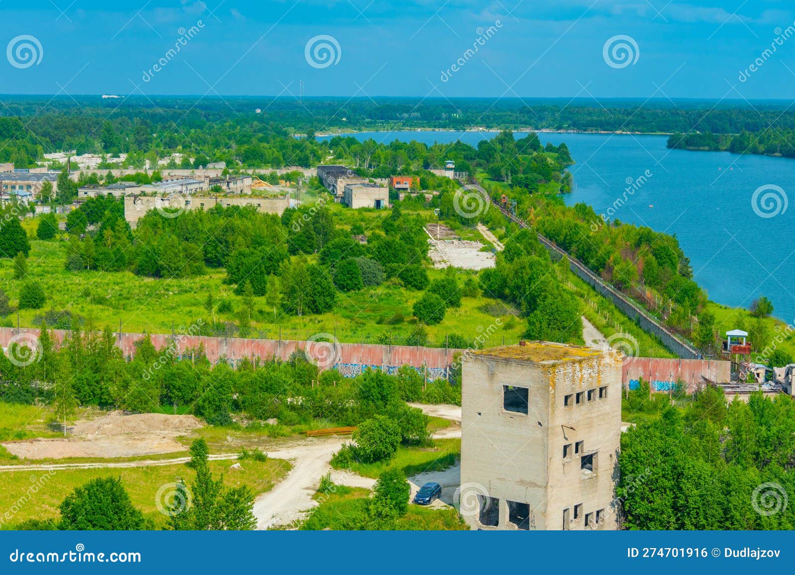Old Prison at Rummu Quarry in Estonia Stock Photo - Image of military ...