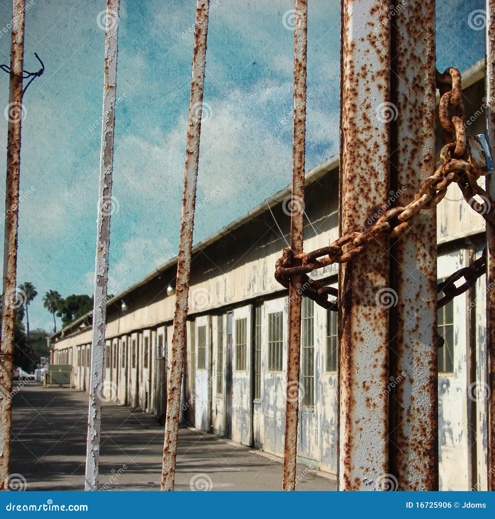 Old Prison with Rusted Bars Stock Photo - Image of building, jail: 16725906