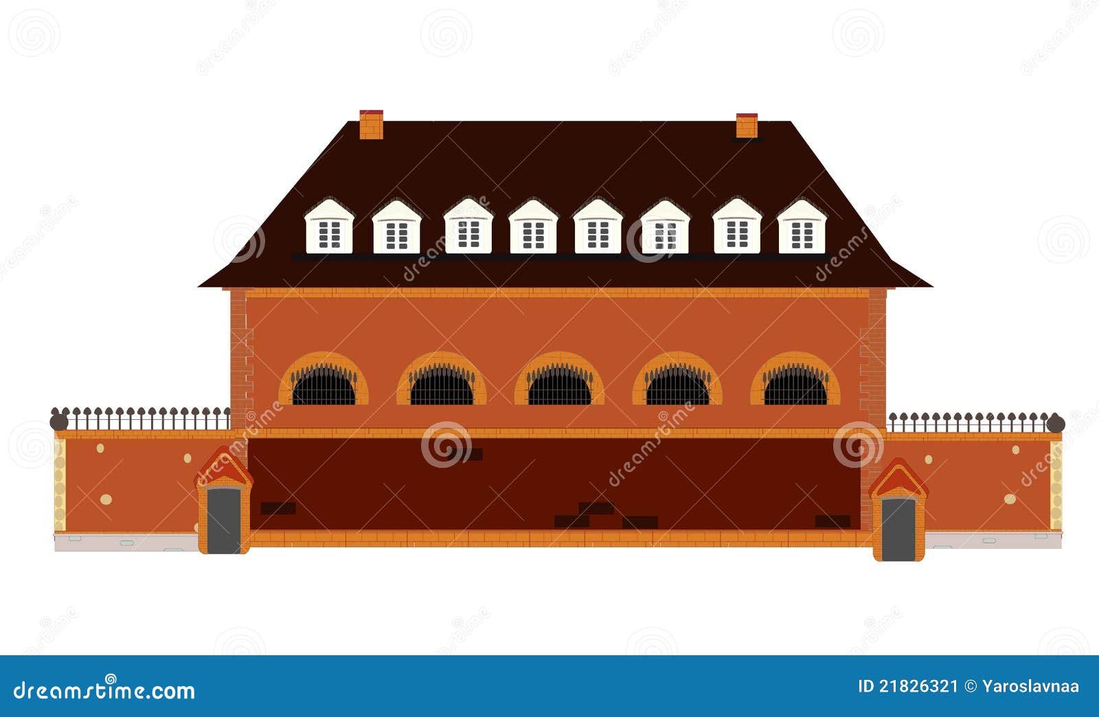 Old prison vector stock vector. Illustration of imprisonment - 21826321