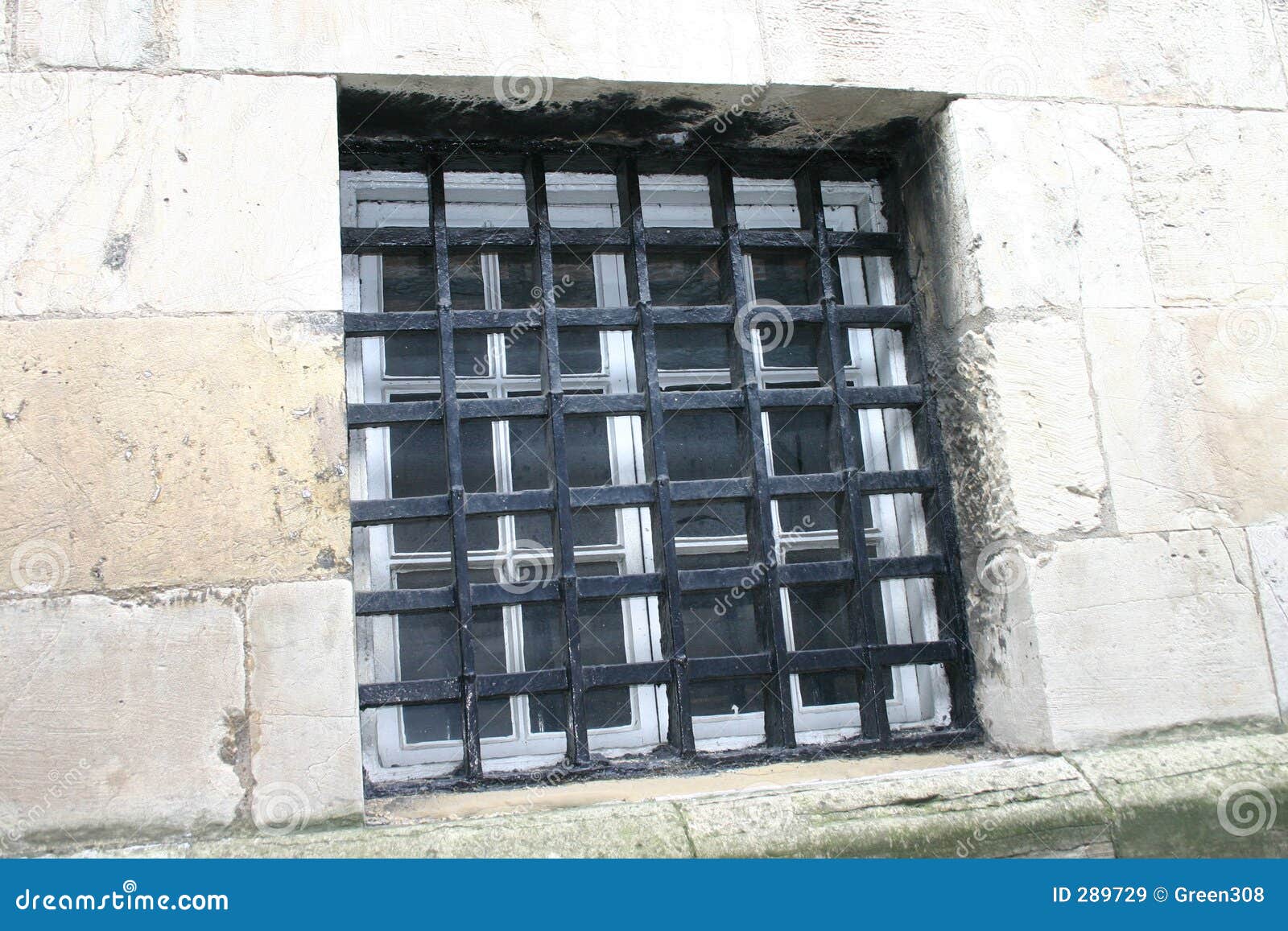 Old Prison Window stock image. Image of detention, black - 289729