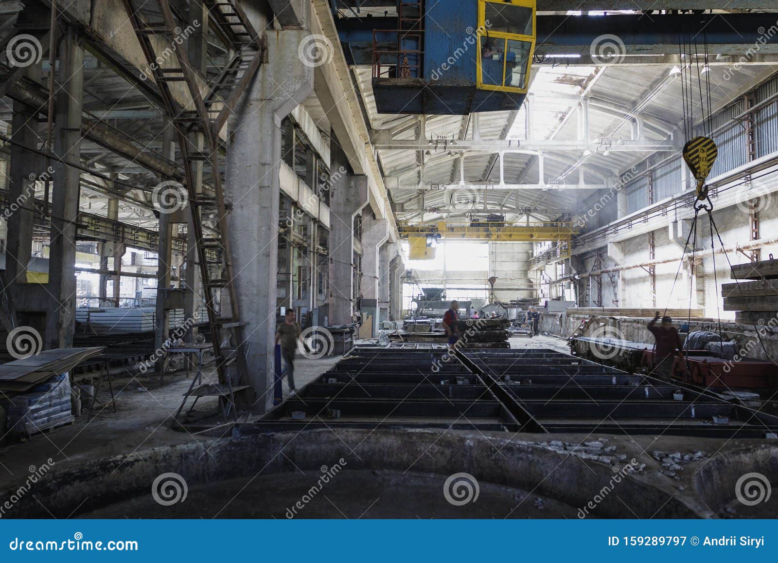 Old Production Facilities and Workshops at the Factory. Stock Image ...