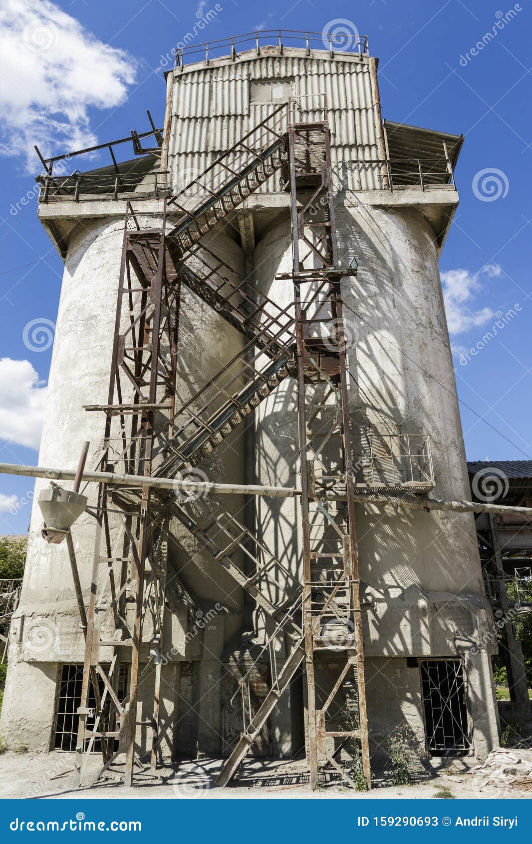 Old Production Facilities and Workshops at the Factory. Stock Image ...