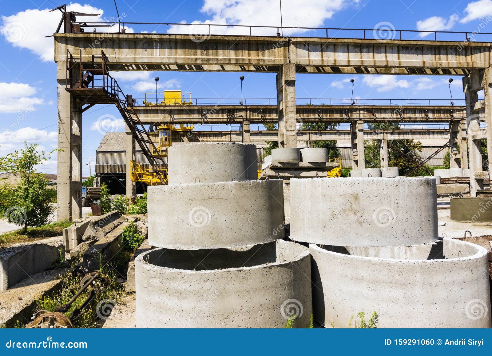 Old Production Facilities and Workshops at the Factory. Stock Photo ...