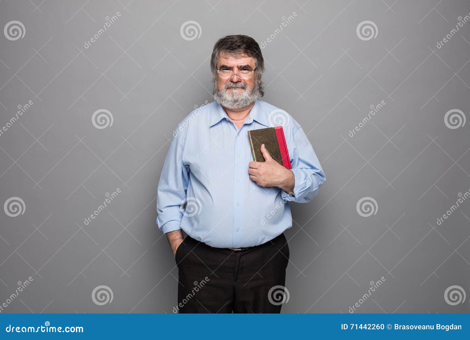 Old Professor with Gray Hair Stock Photo - Image of school, aged: 71442260