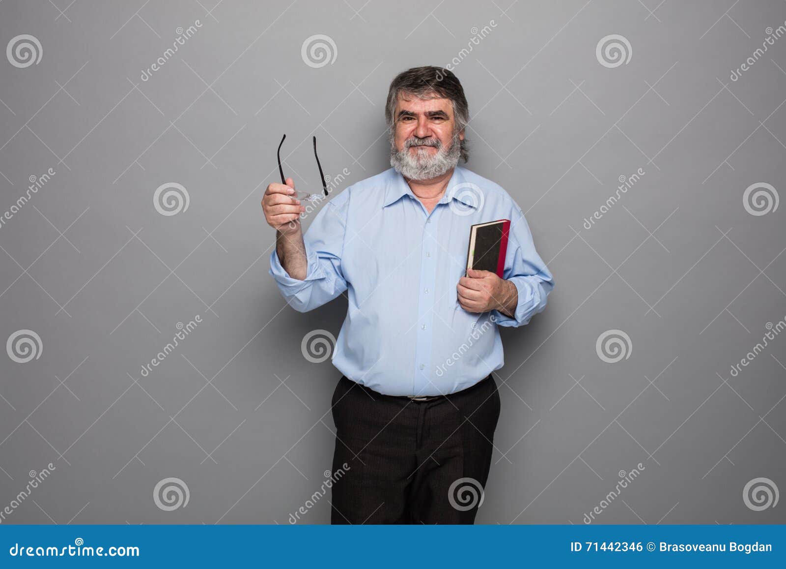 Old Professor with Gray Hair Stock Photo - Image of male, professor ...