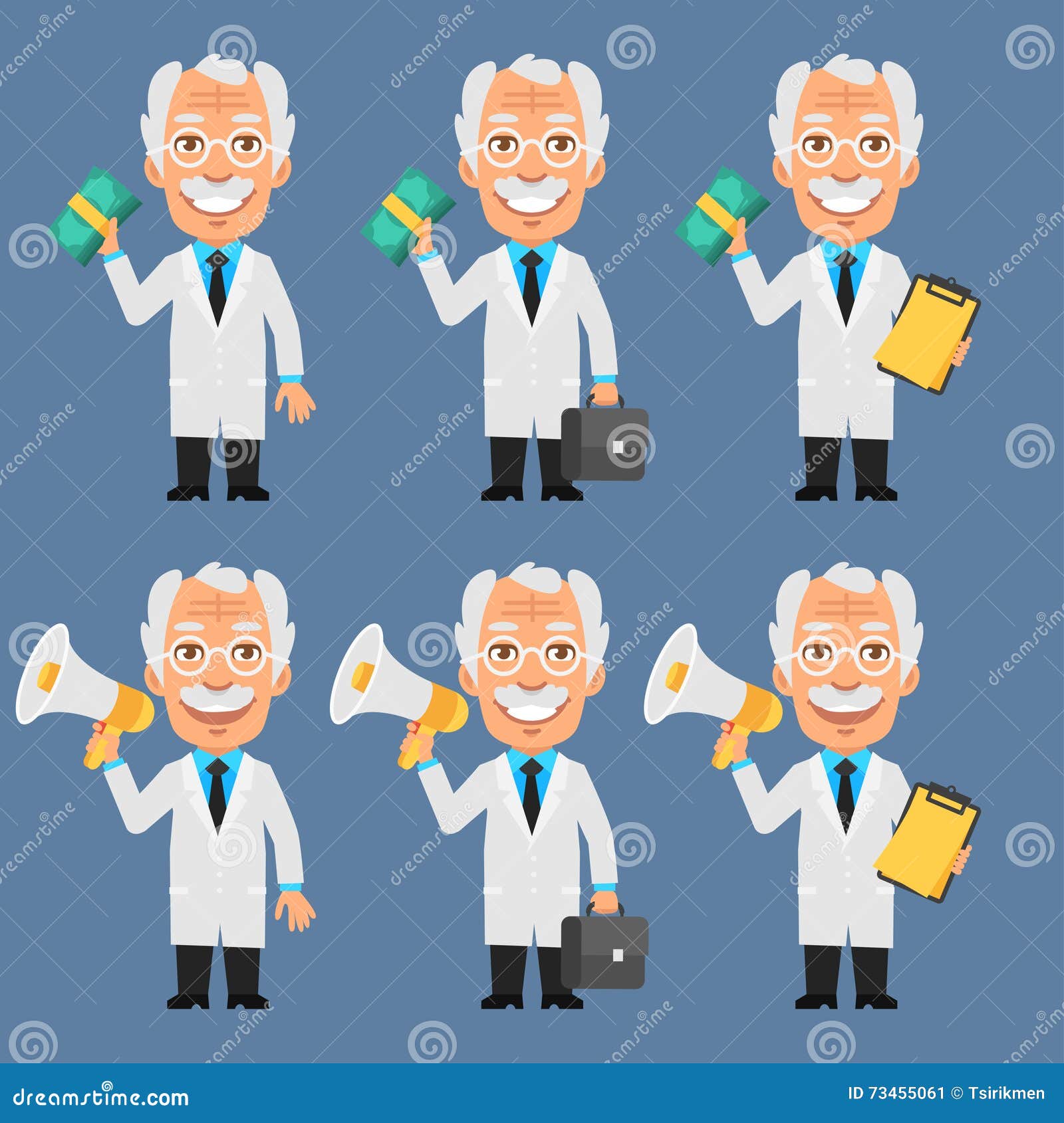 Professor With Megaphone Royalty-Free Stock Photo | CartoonDealer.com ...