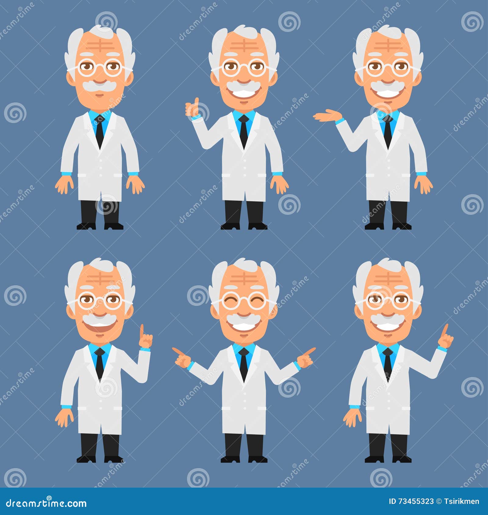 Old Professor Show and Points Stock Vector - Illustration of robe ...