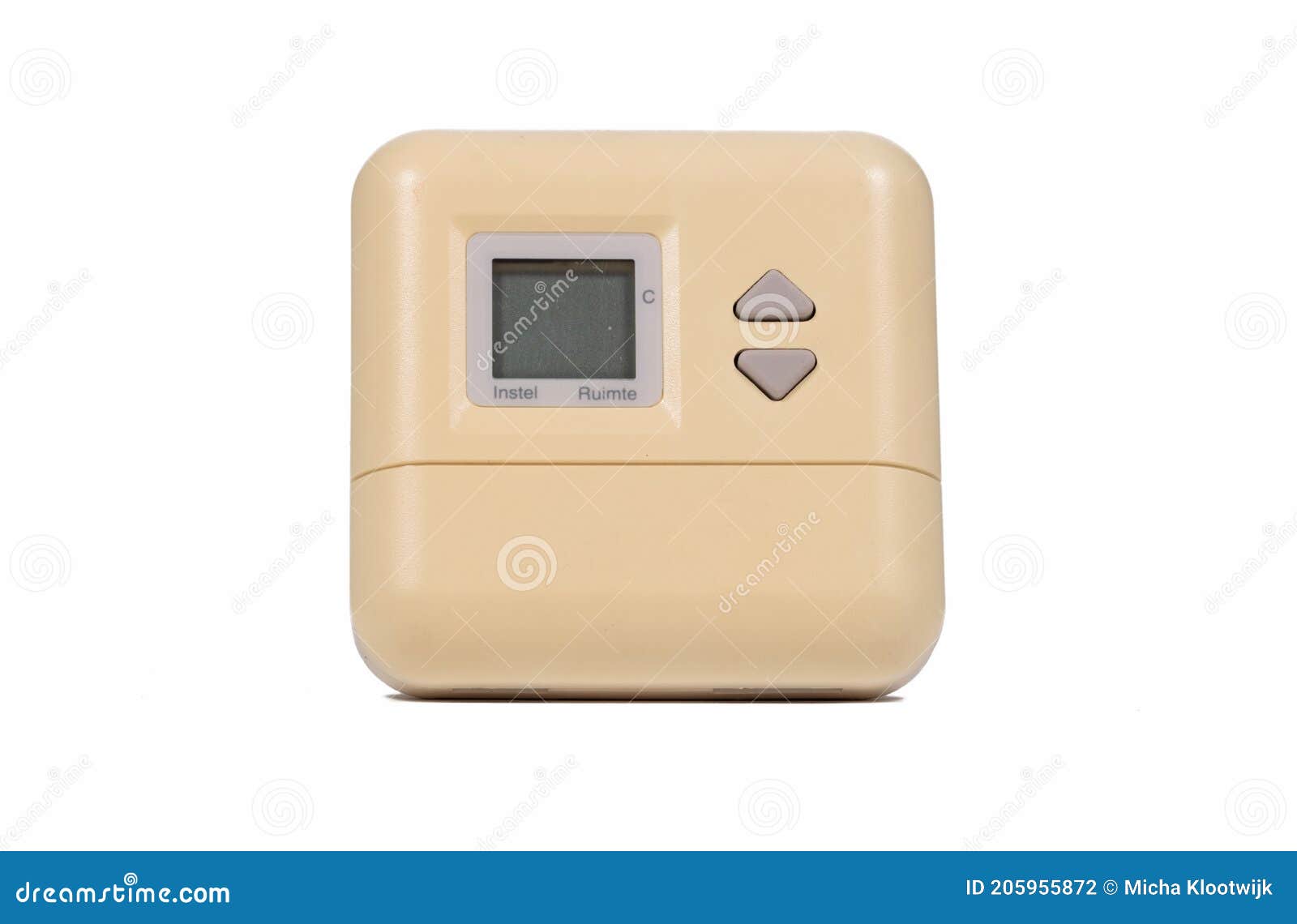 Old Programmable Thermostat for Setting the Room Temperature Stock ...