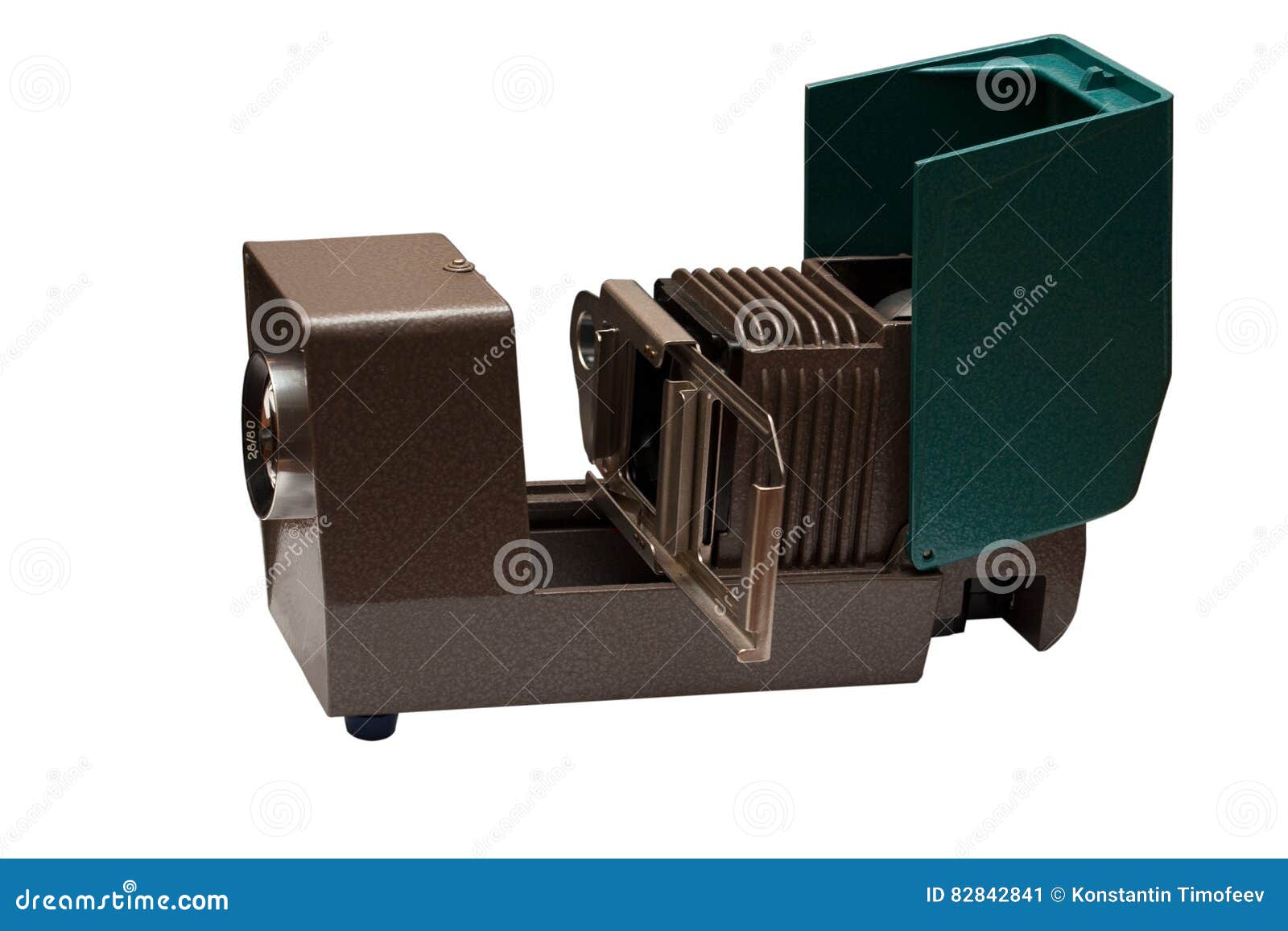 Old projector on white. stock image. Image of screen - 82842841