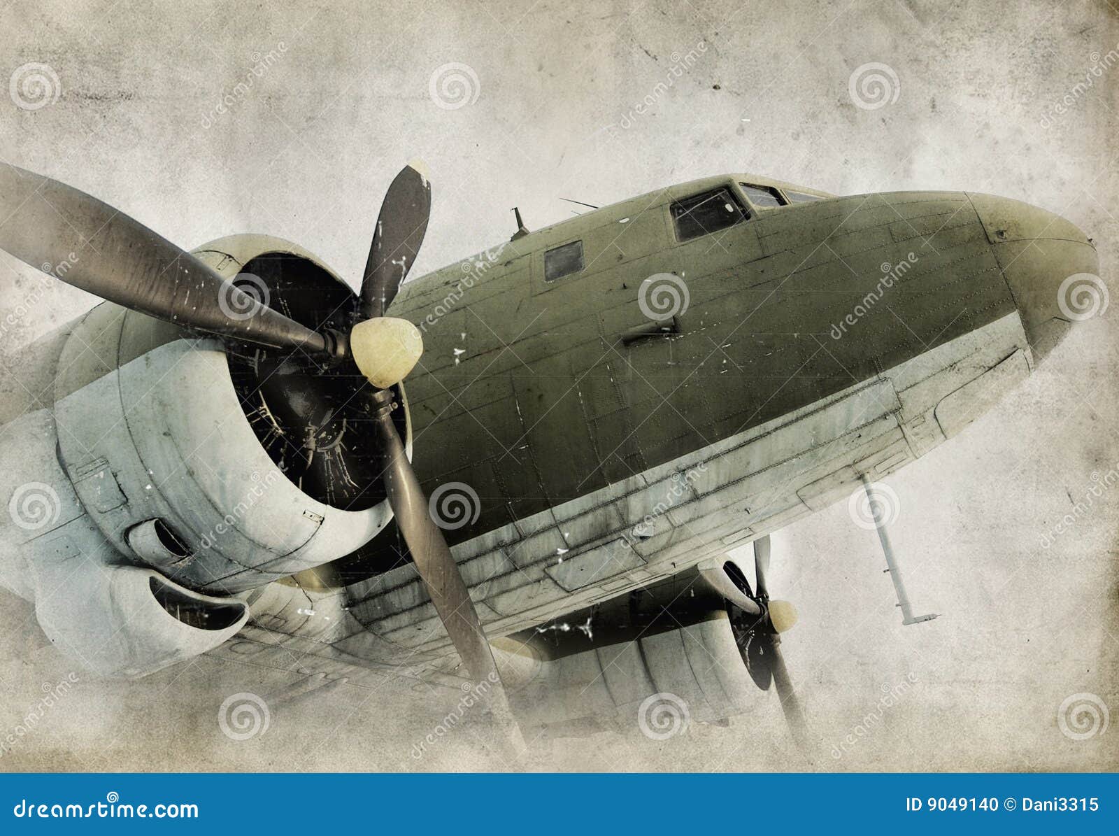 Old propeller airplane stock photo. Image of blue, grungy - 9049140