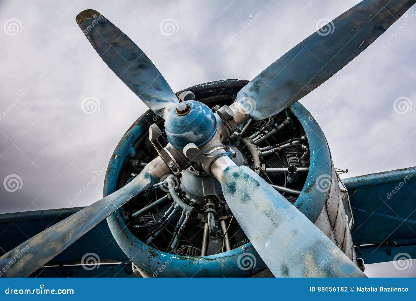 Old propeller airplane stock photo. Image of aeroplane - 88656182