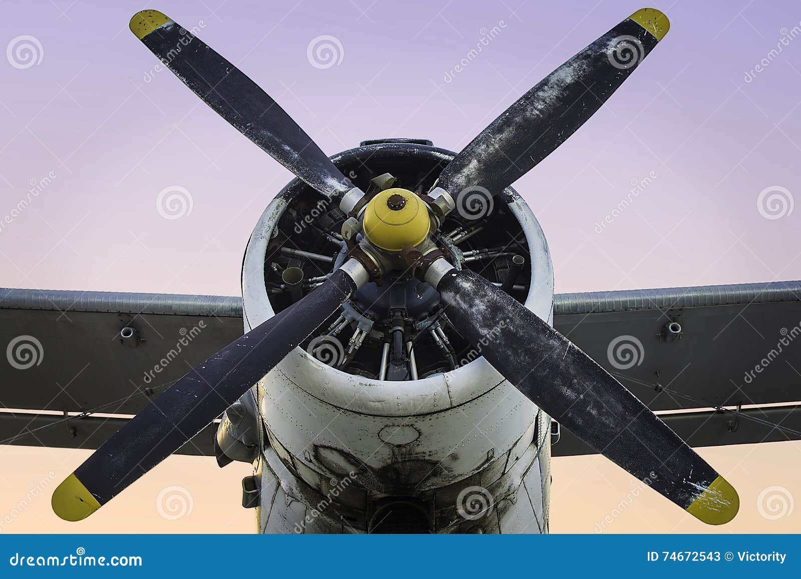 Old Propeller Airplane stock image. Image of aircraft - 74672543