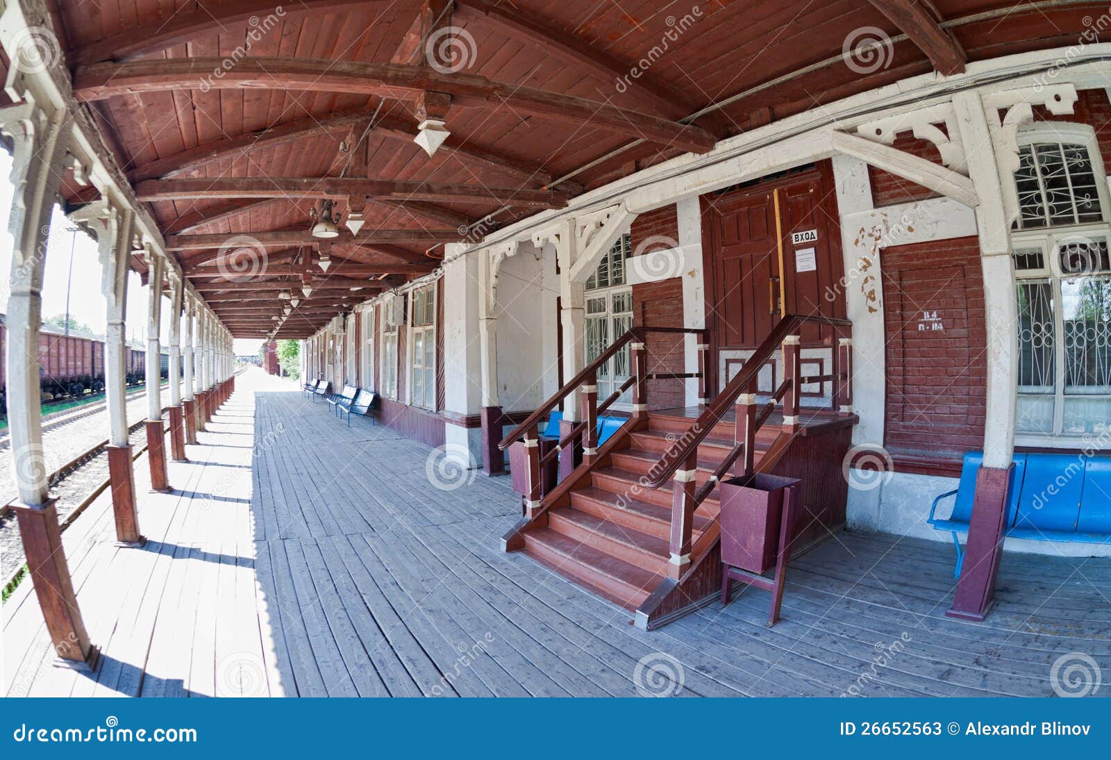 Old Provincial Railway Station in Russia Stock Image - Image of ...