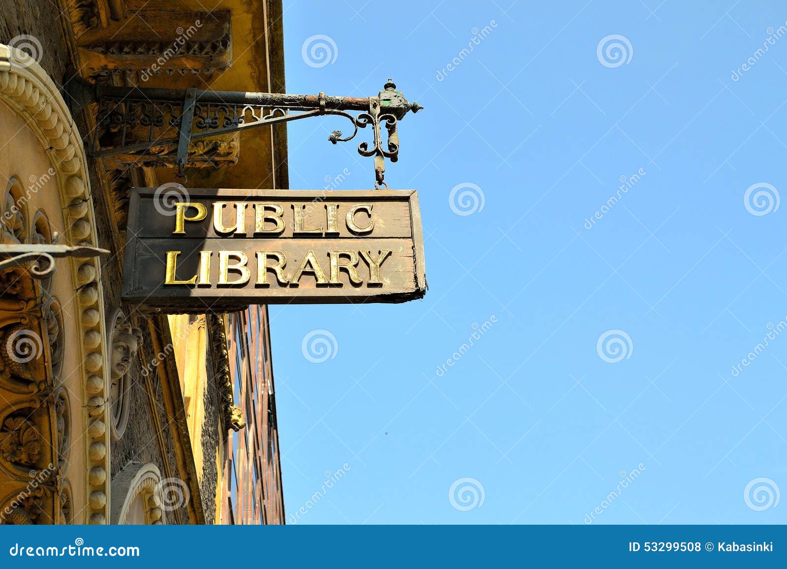 Old public library sign stock photo. Image of england - 53299508