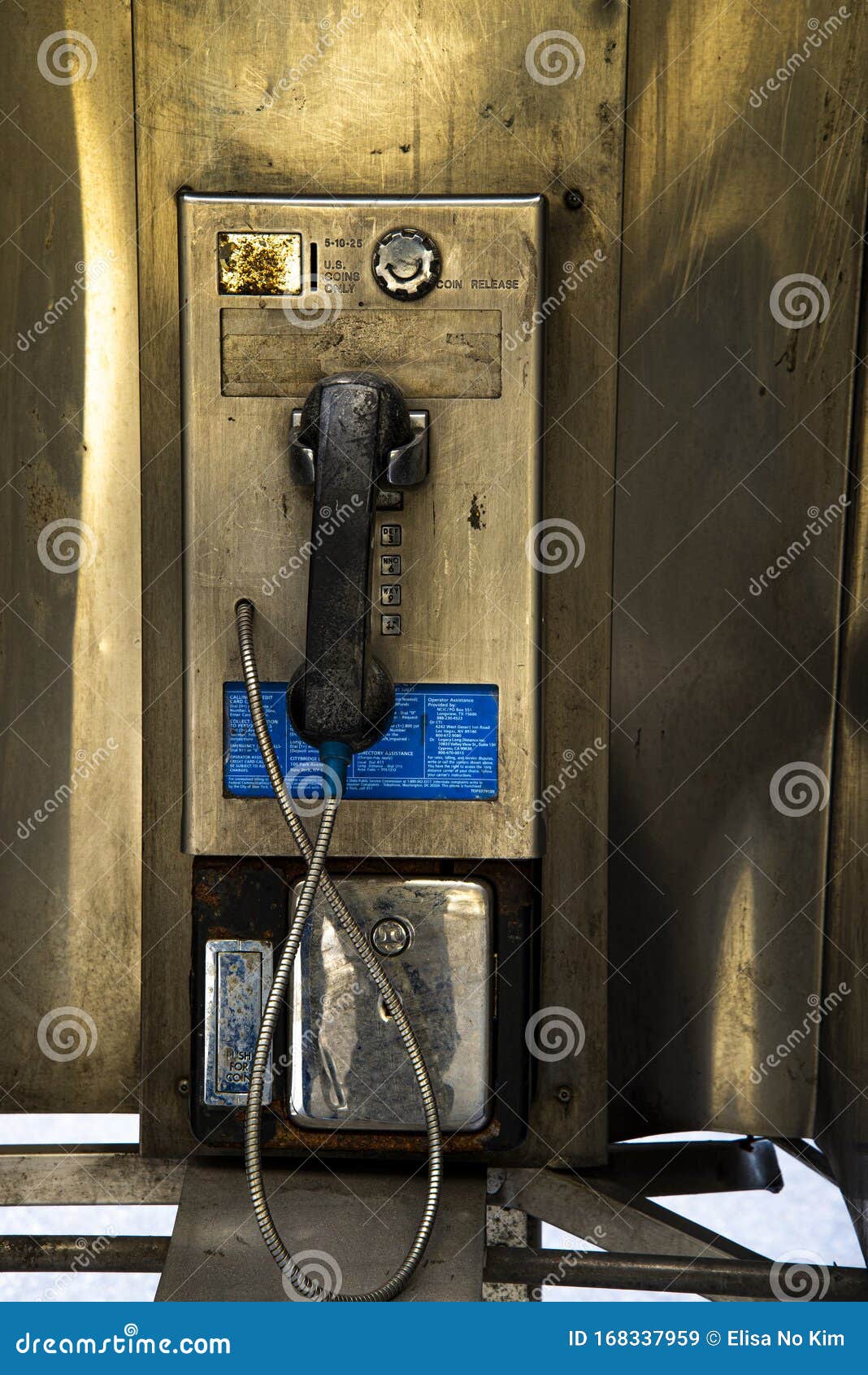 Old public phone stock image. Image of city, phone, retro - 168337959