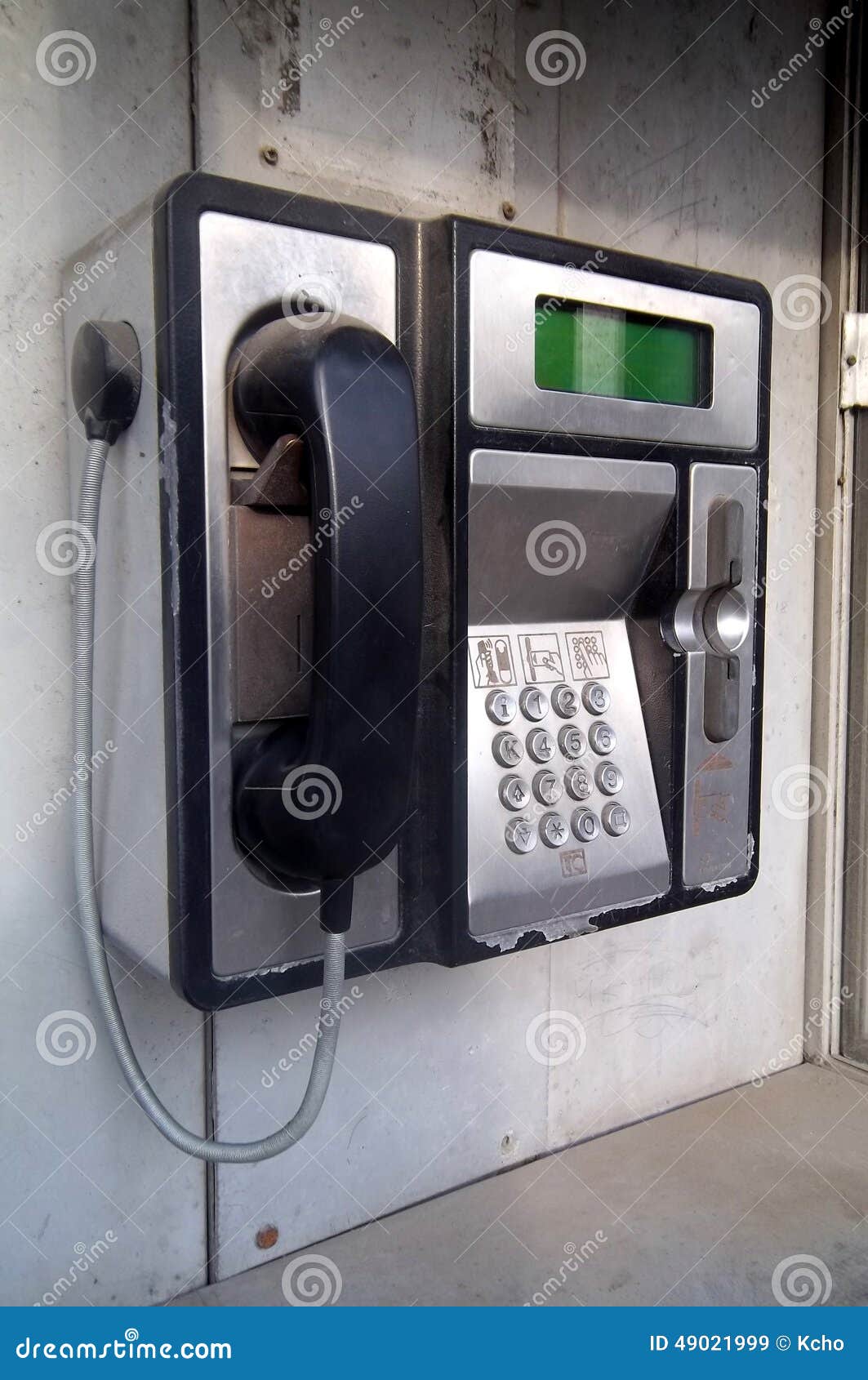Old Public telephone editorial stock image. Image of monetary - 49021999