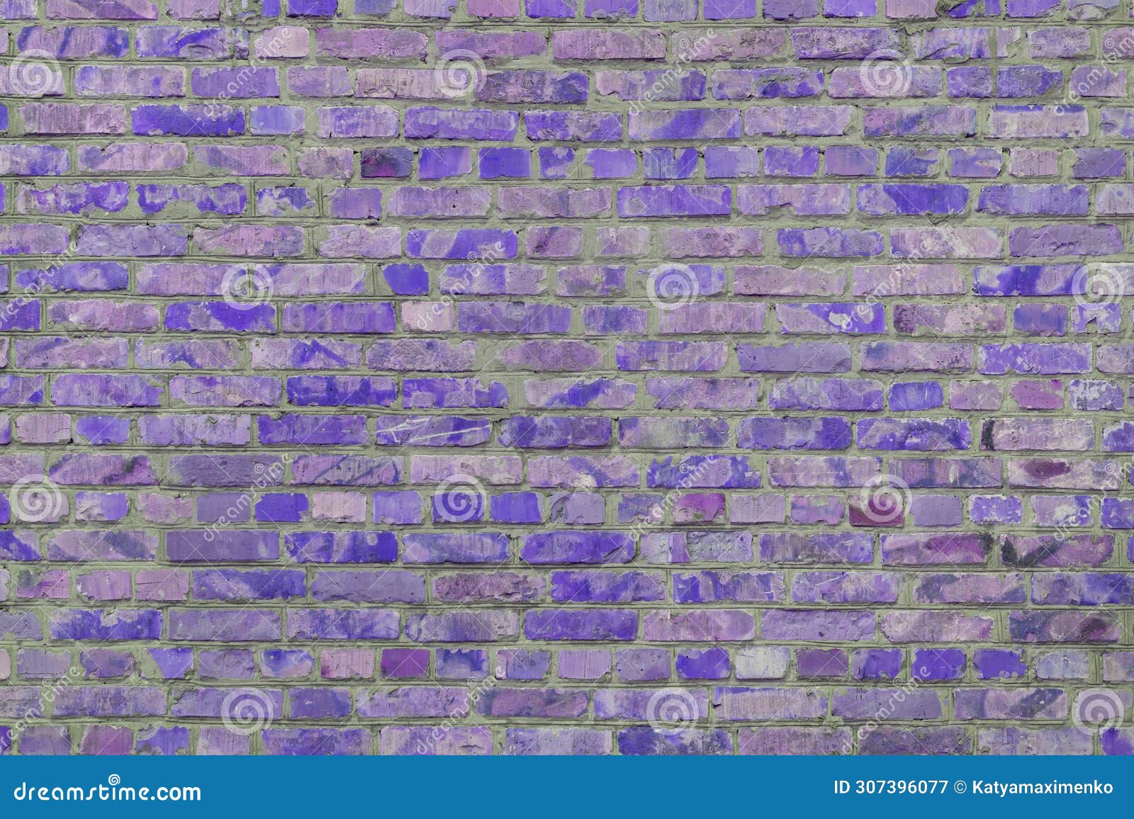 Old Purple Painted Brick Wall Texture Background Stock Image - Image of ...