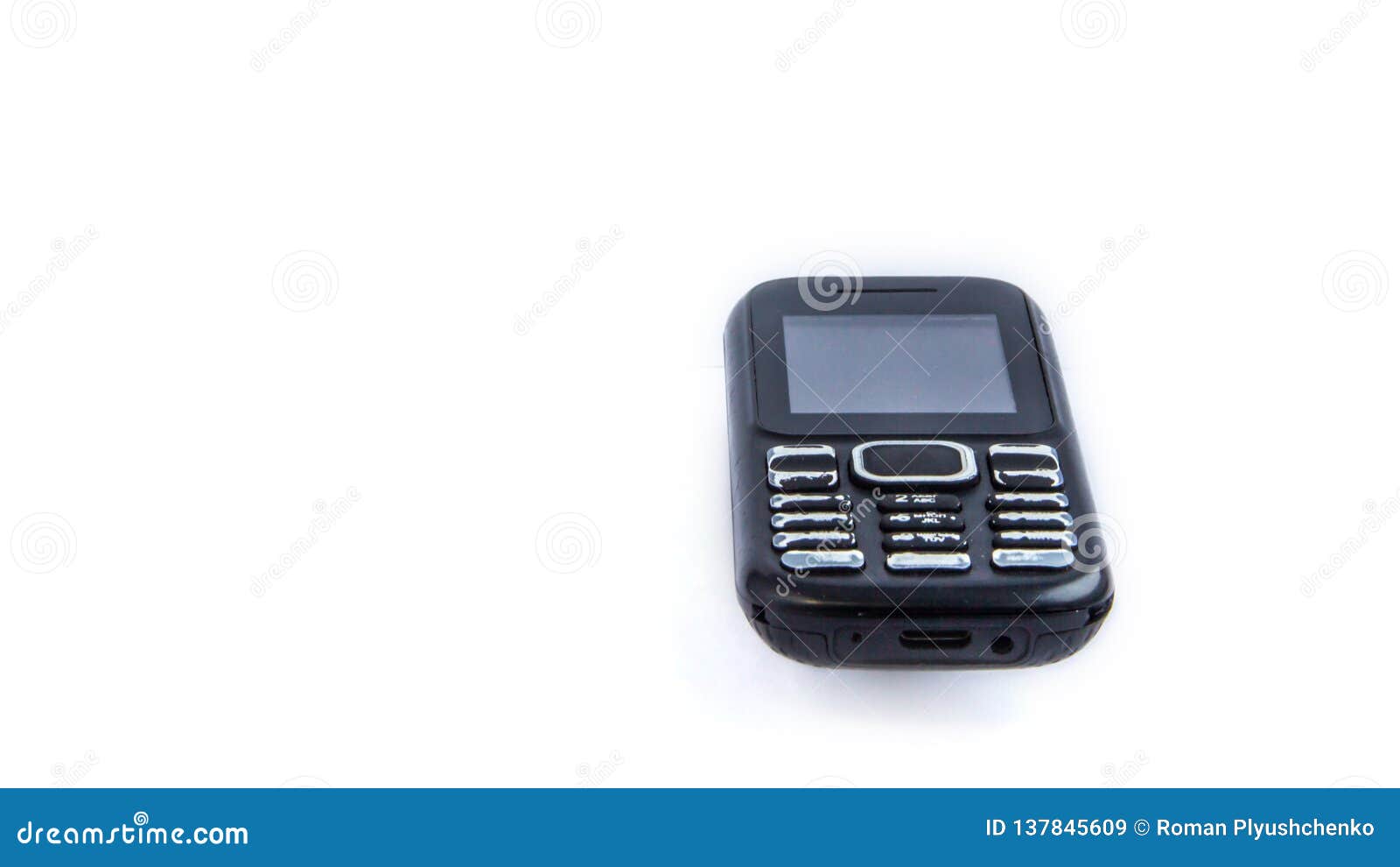 Old push button cell phone stock image. Image of device - 137845609