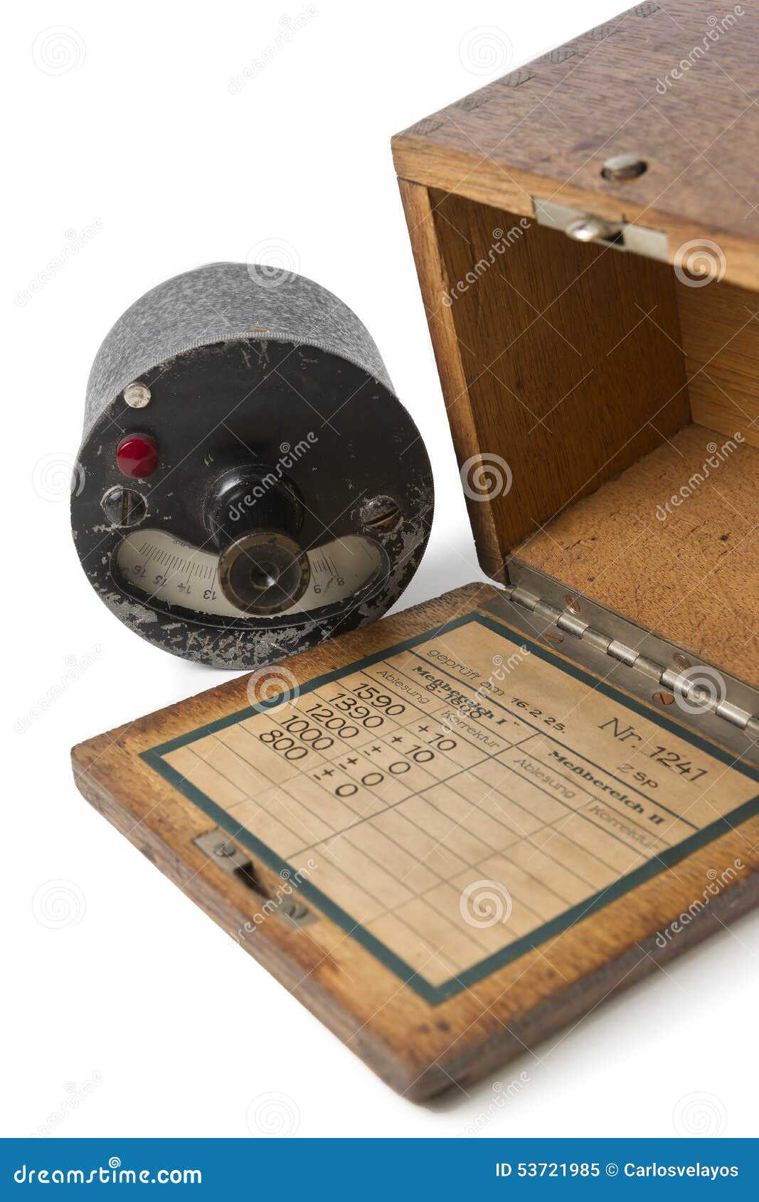 Old Pyrometer stock image. Image of aged, retro, scale - 53721985