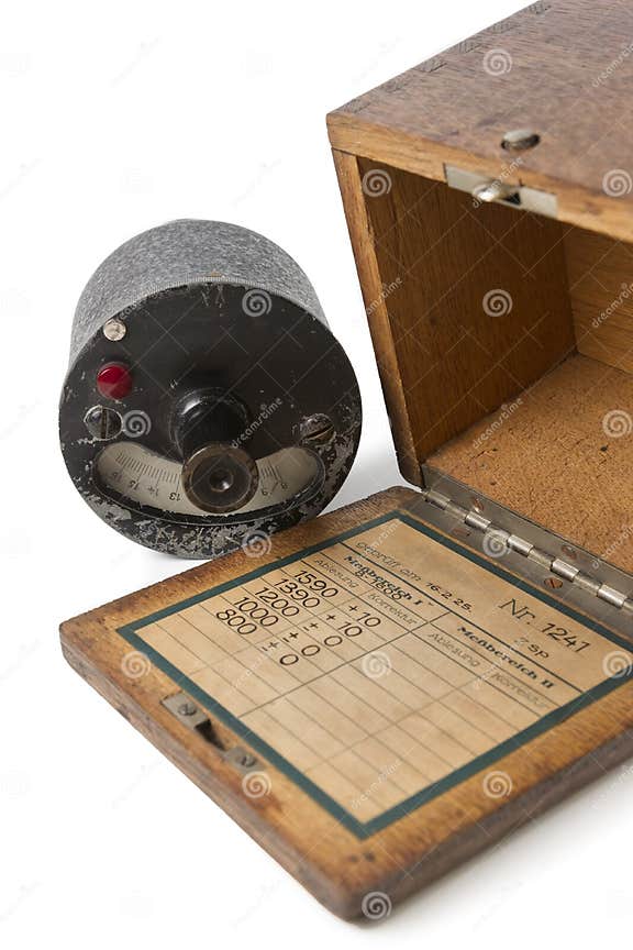 Old Pyrometer stock image. Image of aged, retro, scale - 53721985